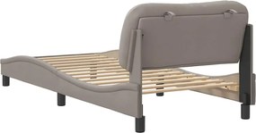 Rám postele bez matrací Hvar taupe 90x190 cm textil 3207741