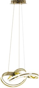 Toolight - LED stropní svítidlo APP818-CP + dálkové ovládání, zlatá, OSW-04028