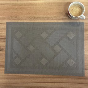 Prostírání Deluxe pod talíř Kendrick šedá 35x45cm TiaHome
