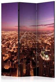 Paraván Chicago Panorama Dekorhome 135x172 cm (3-dílný)