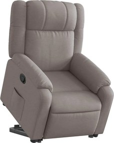 Zvedací polohovací křeslo taupe textil 3205210