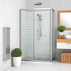 Sprchové dveře posuvné v kombinaci s pevnou stěnou LLB Viz technická specifikace Intimglass Brillant LLD2/1000+LLB/700 1000 700 LLD2/1000_LLB/700_br_ig