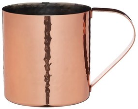 Kitchen Craft Plechový hrnek Hammered Moscow Mule Mug 550 ml, měděná barva, kov