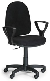 Euroseat Kancelářská židle TORINO s područkami, permanentní kontakt, černá