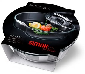 Simax Zápékací mísa s víkem kulatá SMART TOUCH 2,5 l