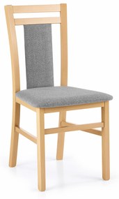 Jídelní židle Heros, dub medový/šedá
