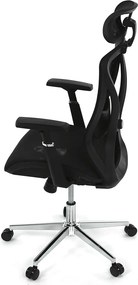 Ergonomická kancelářská židle NILS - černá síťovina