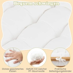 Costway Lezecký oblouk ze dřeva s měkkým polštářem pro houpání, šplhání