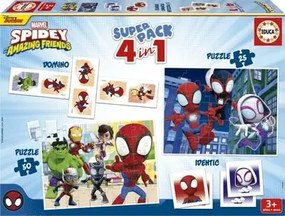 EDUCA Soubor her Spidey a jeho úžasní přátelé 4v1 / od 3 let