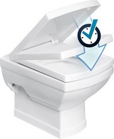 Novoterm WC kombi NV-Kleopatra 11 ZO se zadním odpadem a SoftClose sedátkem