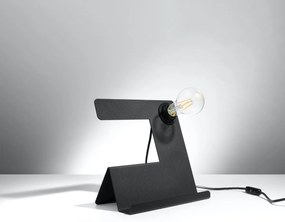 Stolní lampa Incline, černé tělo svítidla