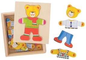 Bigjigs Toys Oblékací puzzle Pan medvěd