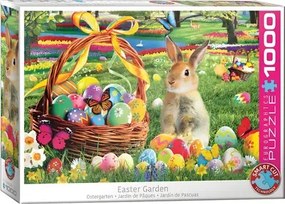 EUROGRAPHICS Puzzle Velikonoční zahrádka / 1000 dílků / 68 × 48 cm