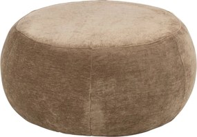 Taupe kulatá podnožka Luxury - Elegance a pohodlí pro váš domov – 79*79*38 cm