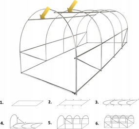 Bestent Zahradní fóliovník 2,5x4m s UV filtrem PROFI Garden