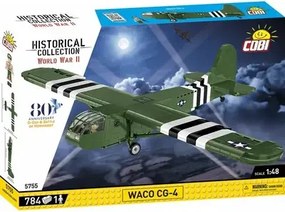 COBI 5755 II WW Waco CG-4 D-DAY / 784 kostek / 1 figurka / 1:48 / od 8