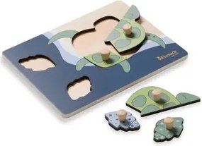 HAUCK Dřevěné puzzle Želva / FSC dřevo / od 1 roku