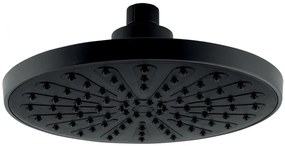 Novaservis Pevná hlavová sprcha, průměr 200 mm, černá RUP/200,5