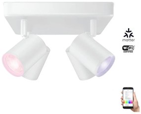 WiZ - LED RGBW Stmívatelné bodové svítidlo IMAGEO 4xGU10/4,9W/230V bílá Wi-Fi