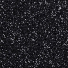 Schodové rohože samolepicí 30 ks 56 x 17 x 3 cm černé, půlkulaté 3365681