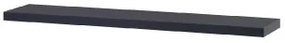 Autronic Polička nástěnná 120 cm, MDF, barva tmavě šedý mat, baleno v ochranné fólii P-002 GREY2