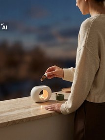 Sinsay - Keramická aroma lampa - bílá
