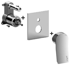 Paffoni Tilt - Baterie pod omítku pro 2 spotřebiče, chrom TIBOX015CR