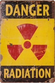 Plechová cedule Danger Radiation Velikost: A4 (30 x 20 cm)