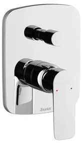 Ravak - Podomítková baterie vanová/sprchová s přepínačem, 2 cestná Classic - chrom