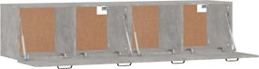 Nástěnné skříňky 2 ks betonově šedé 60x36,5x35 cm kompozit 3115639