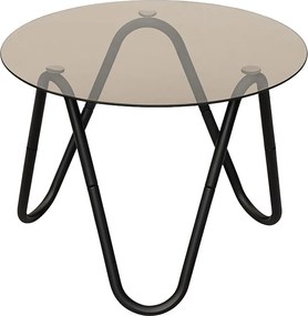 Kulatý odkládací stolek se skleněnou deskou ø 50 cm Ventana Round – Leitmotiv