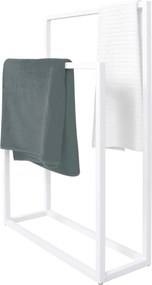 Bílý stojan na ručníky TOWEL 2 KS-25/85x60x20 cm