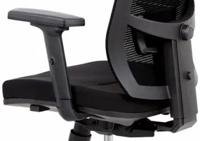 Kancelářská židle černá synchronní, kovový kříž, KA-B1083 BK
