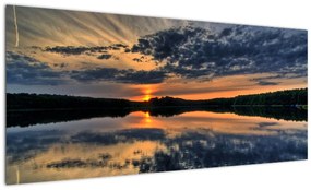 Západ slunce - obraz do bytu (100x40cm)