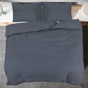 vidaXL Sada ložního prádla 200 x 200 cm lehké mikrovlákno [136002] Barva: Šedá
