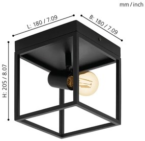 Eglo 98331 - Stropní svítidlo SILENTINA 1xE27/40W/230V
