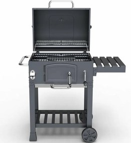 Avenberg Multifunkční BBQ gril Genius + litinový rošt + tál + pizza kámen, 70 x 103 x 105 cm