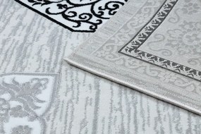 Dywany Łuszczów, AKCE: 80x150 cm Kusový koberec Gloss 8490 52 Ornament ivory/grey, šedá, chodba / předsíň