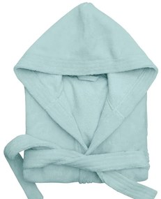 SCANquilt dětský župan BELA DUO, 134 - 140 cm aqua dětský župan