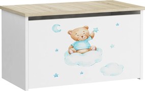 ADRK Furniture Truhla na hračky DARIA TB-Dar-W+S-TED-BEA-CLO-n-O063