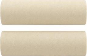 2dílná sedací souprava s polštáři krémová textil 3201852
