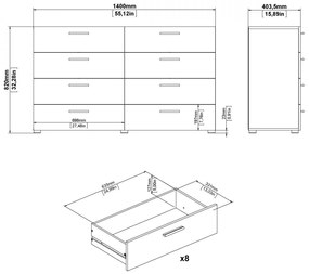 Tvilum Komoda Pedro 509 černá
