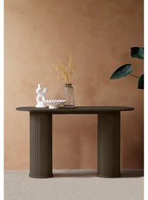 Hnědý konzolový stolek 40x130 cm Nola – Unique Furniture