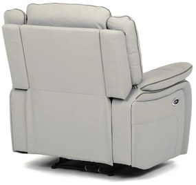 AUTRONIC TV a relaxační křeslo s elektrickým ovládáním, potah ekokůže v odstínu lanýž TV-4119 LAN