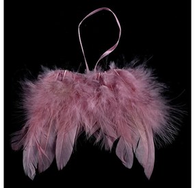 Andělská křídla z peří, barva růžová, baleno 12ks. Cena za 1 ks AK6109-PINK