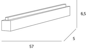MAXLIGHT C0124 - LED Stropní svítidlo LINEAR LED/18W/230V 57 cm bílá