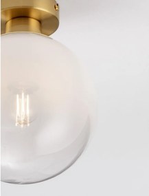 Bílé/ve zlaté barvě skleněné stropní svítidlo Vita – Nova Luce