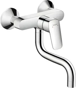 Hansgrohe Dřezová baterie chrom / Dřezová baterie / Nástěnná montáž /