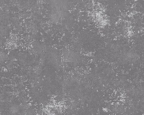 Vliesová tapeta šedá, stříbrná rustikální omítka 388324 / Tapety na zeď 38832-4 BOS - battle of style (0,53 x 10,05 m) A.S.Création