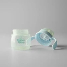 Tommee Tippee Transition netekoucí hrneček s hubičkou 150 ml 4m+ modrá